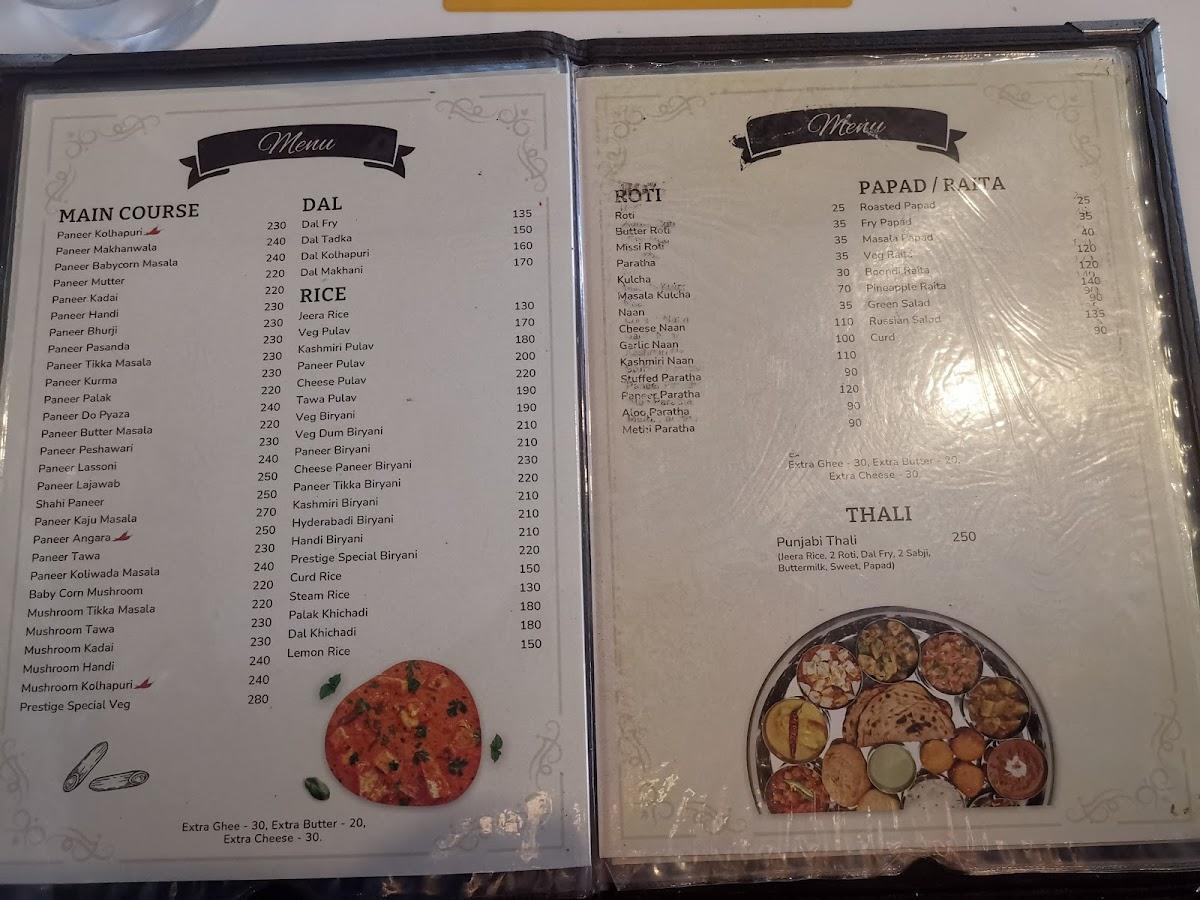 Menu at Prestige Veg Treat, Mumbai, 4