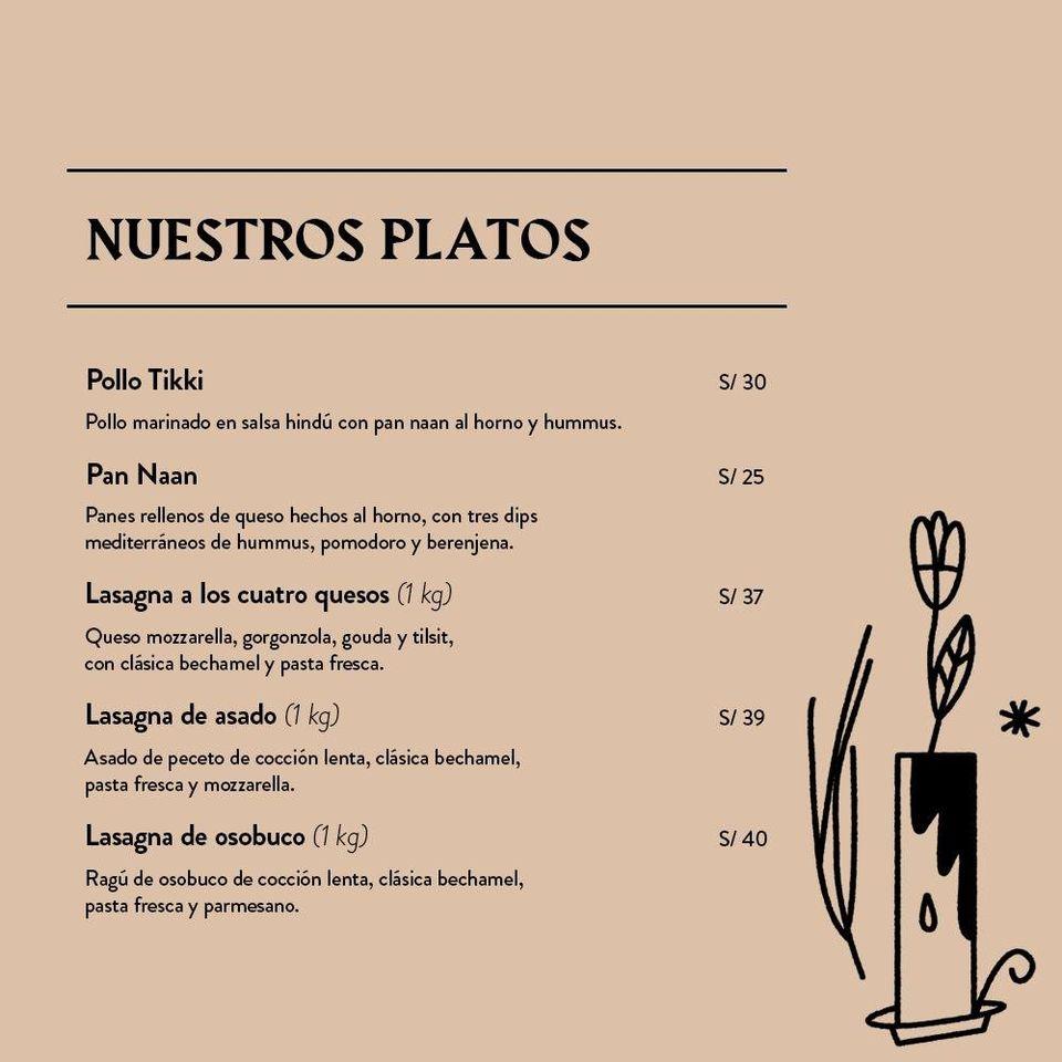 Menu at 13 MONJAS pub & bar, Arequipa