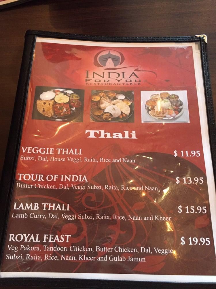 Menu at India 4 U pub & bar, Antioch