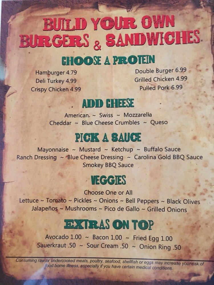 Menu at KJ's Restaurant, Judsonia
