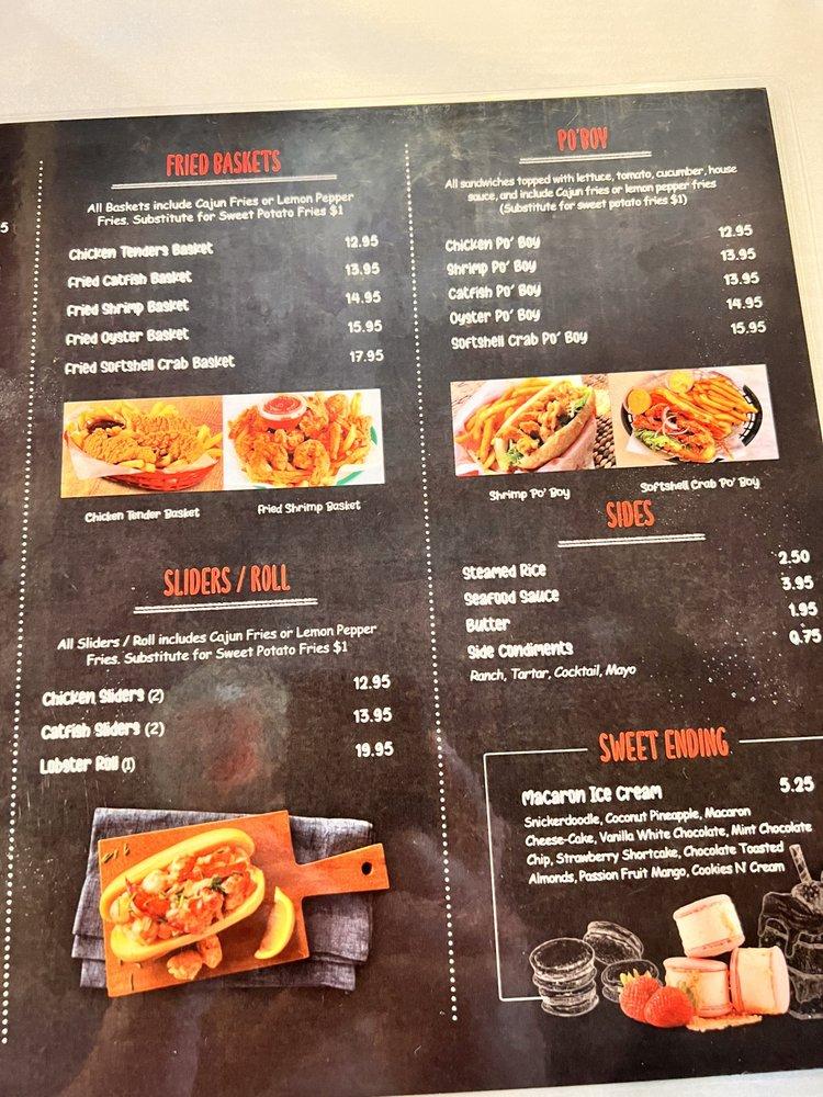Menu at Shell Shock Seafood House restaurant, Alameda