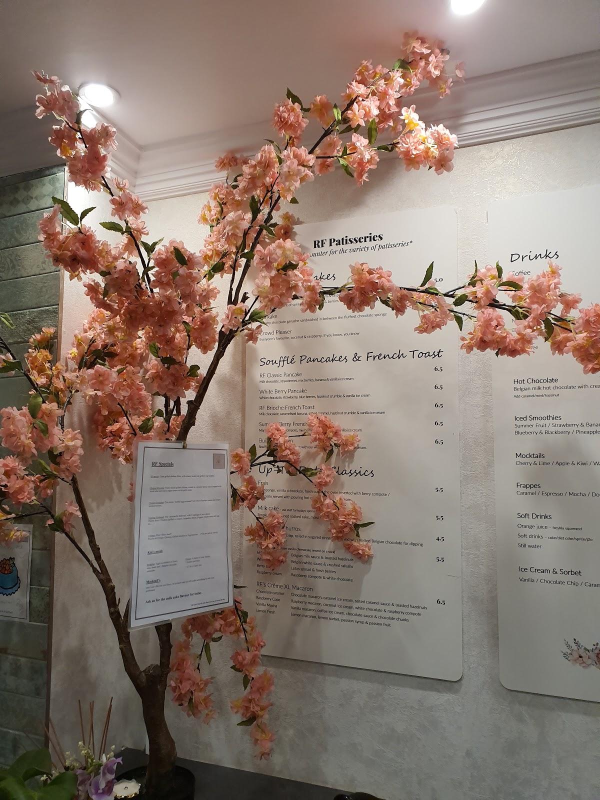 Menu at RF Cafe & Patisserie, Bolton