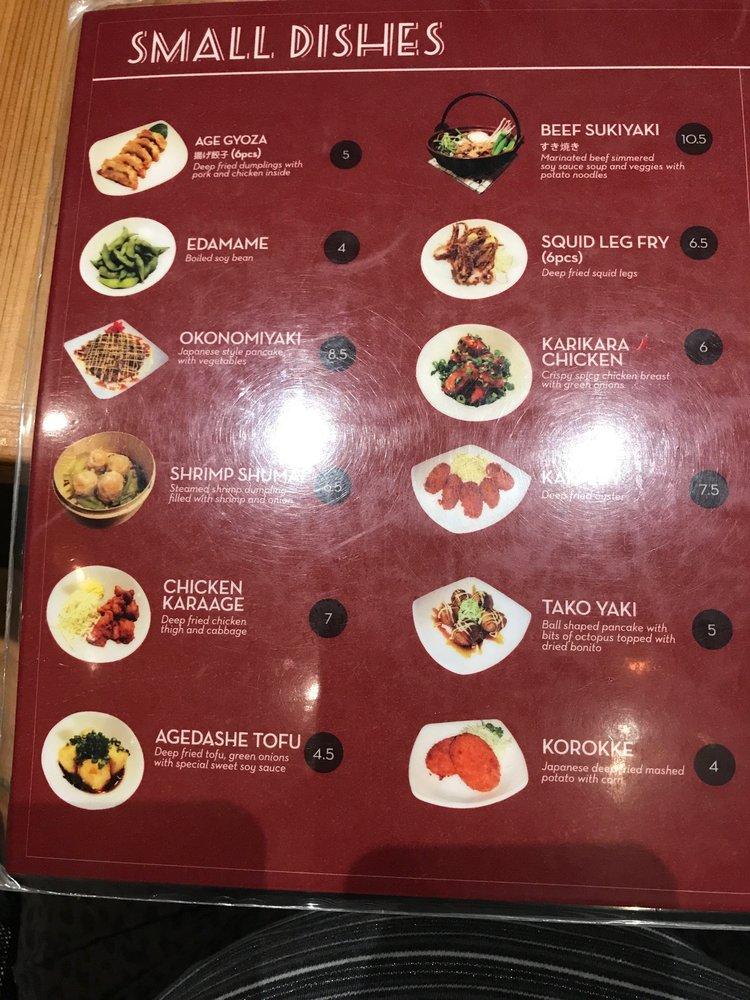 Menu at Hanabi Ramen Carrollton restaurant, Carrollton