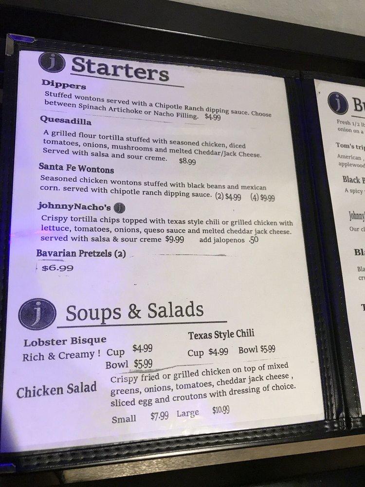 Menu at johnny's Westside Bar & Grill, Cincinnati