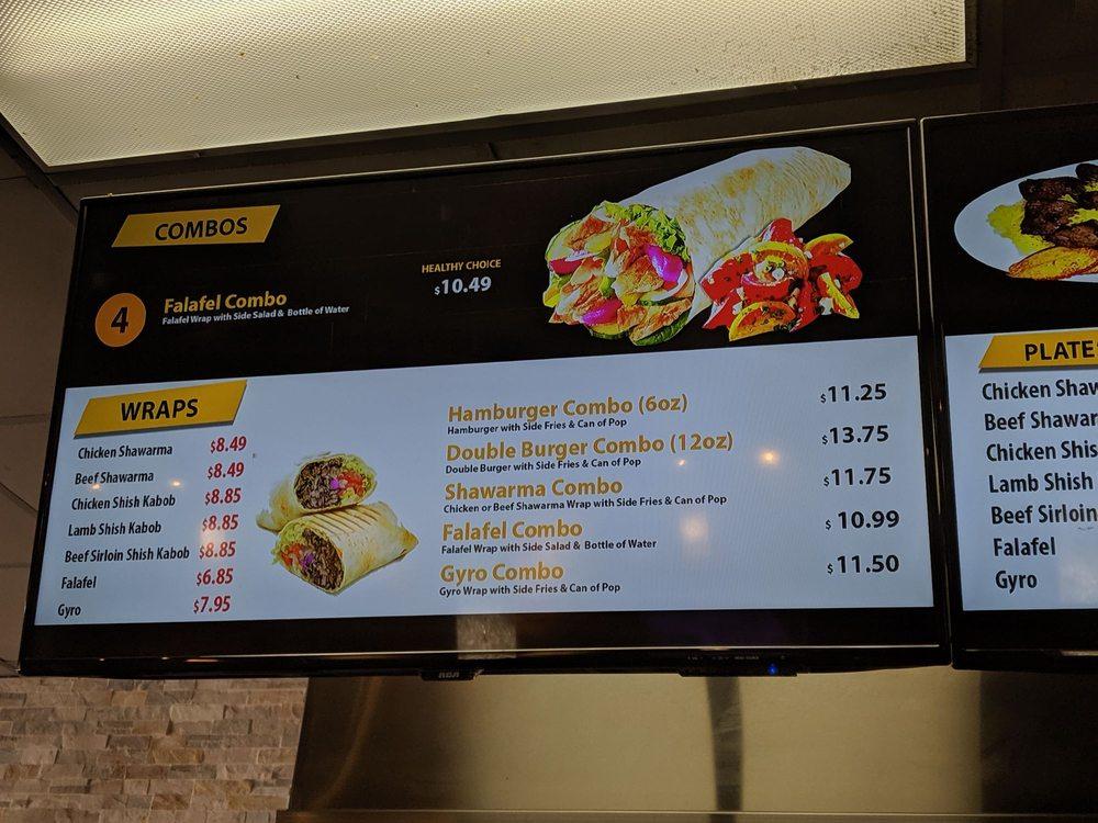 Menu at Shawarma Land restaurant, Aurora