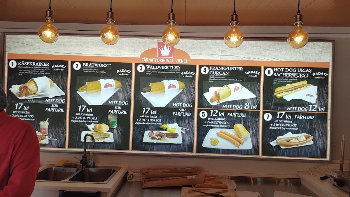 Menu at Vienna Original Wiener Wurst, Bucharest