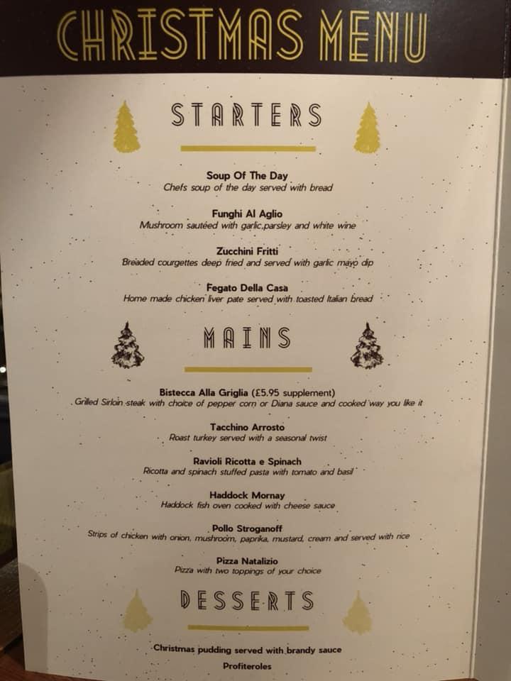 Menu at Bar Leo, Linlithgow