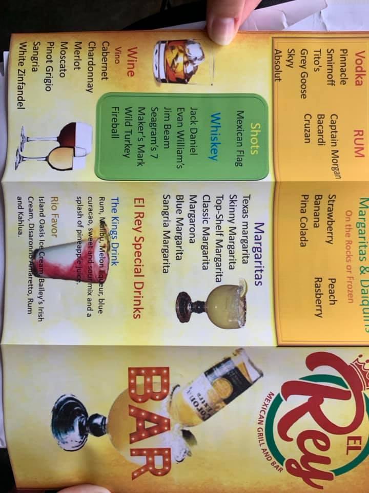Menu at El Rey Mexican Grill And Bar, Brewton