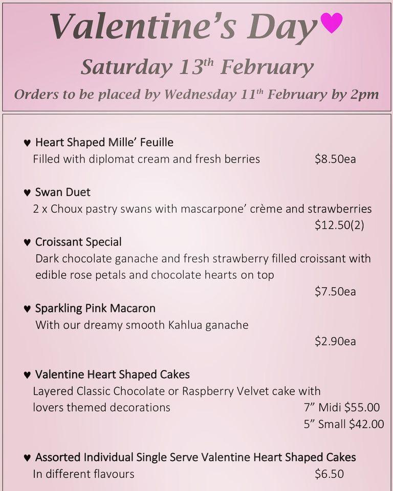 Menu at Flour & Chocolate Patisserie Northgate cafe, Northgate