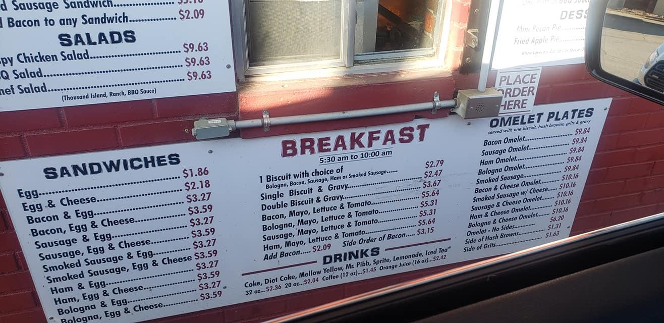 Menu at THE PIT BBQ, Birmingham