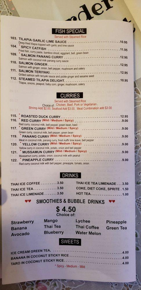 Menu at Asian Mix restaurant, Chicago