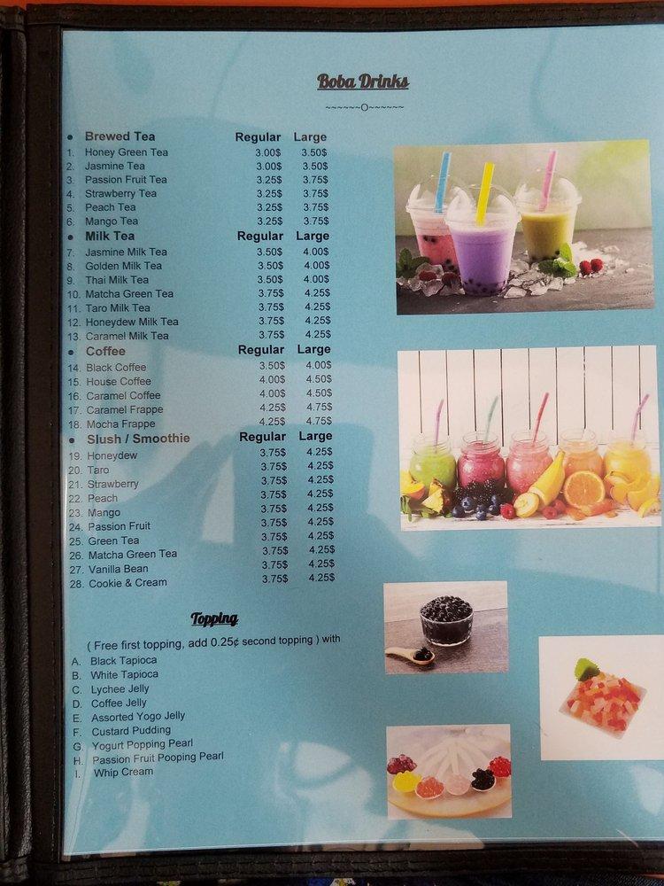 Menu at Pho Time restaurant, Enterprise