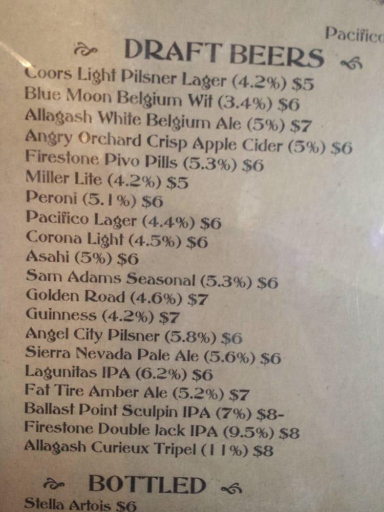 Menu at State Social House pub & bar, West Hollywood