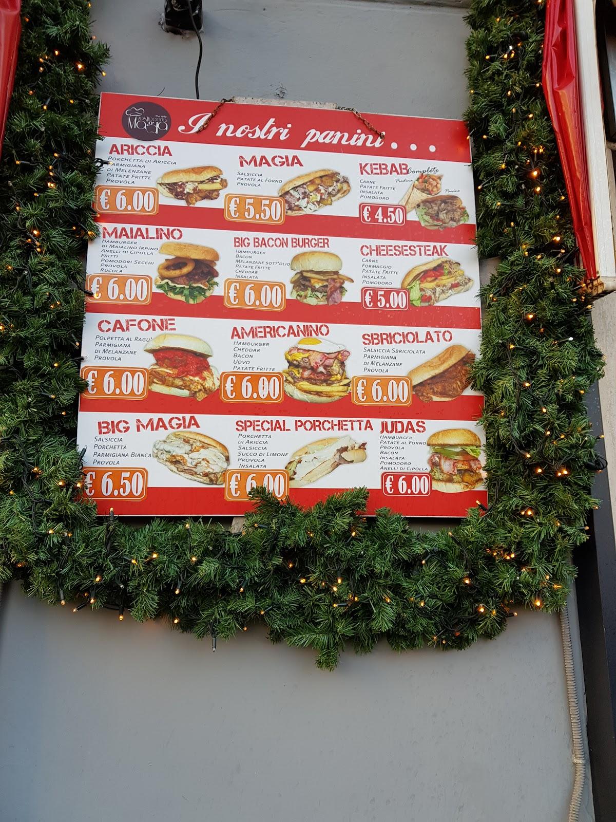 Menu da Magia fast food, Napoli
