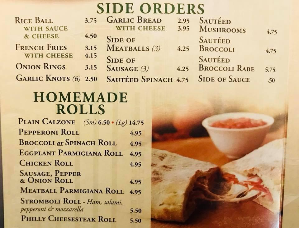 Menu at Pronto Pizza and Restaurant - Best Pizza Sayreville NJ, Pan ...