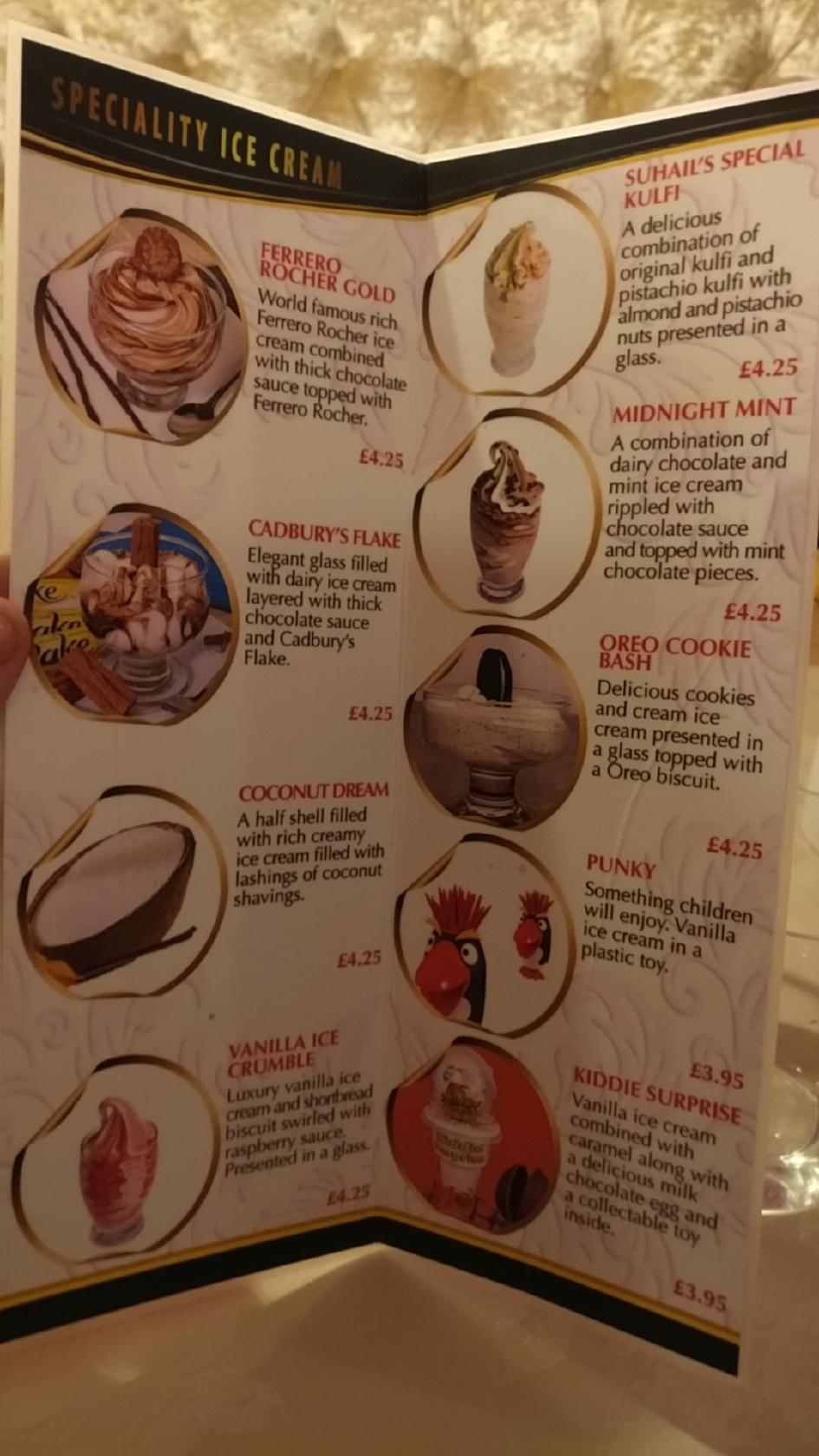 Menu at Little Indian Chef restaurant, Llanddulas