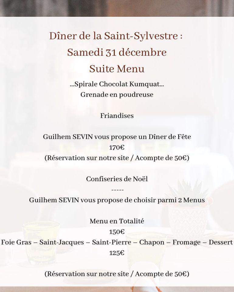 Menu au Christian Etienne restaurant, Avignon