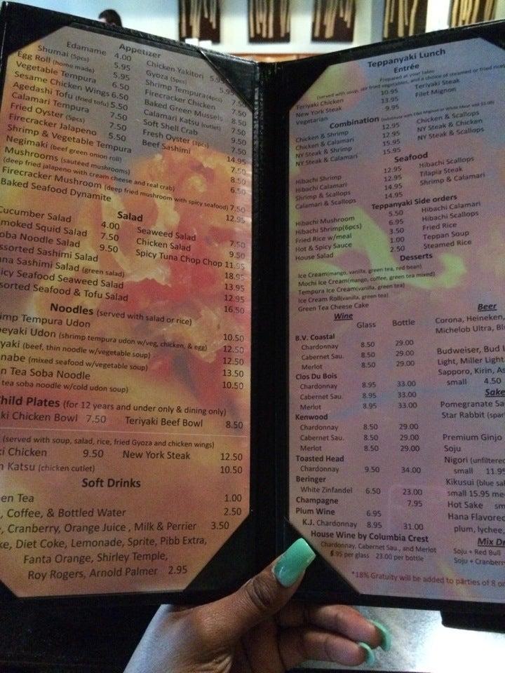 Menu at Sakanaya Japanese Restaurant, Fresno, N Fort Washington Rd #116