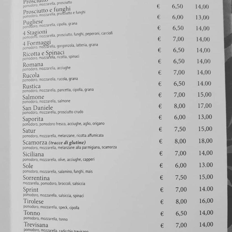 Menu at Arcadia - Ristorante Pizzeria, Povoletto