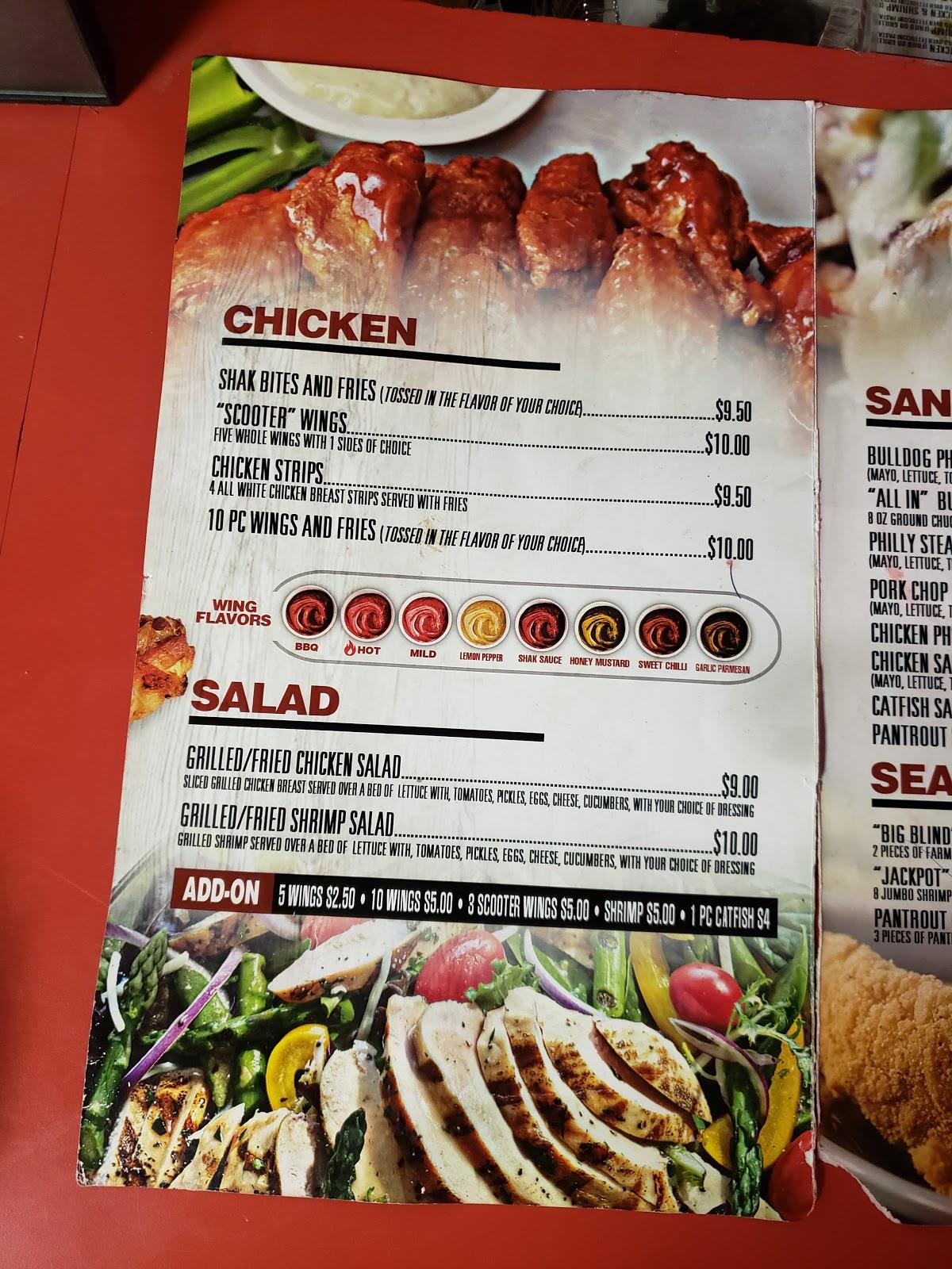 Menu at Da Shak Grill pub & bar, Byram