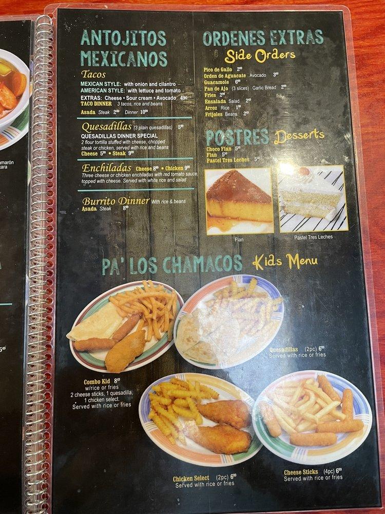 Menu at Las Islitas restaurant, Houston