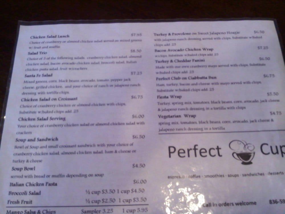 Menu at Perfect Cup pub & bar, Camden, 1226 Country Club Rd