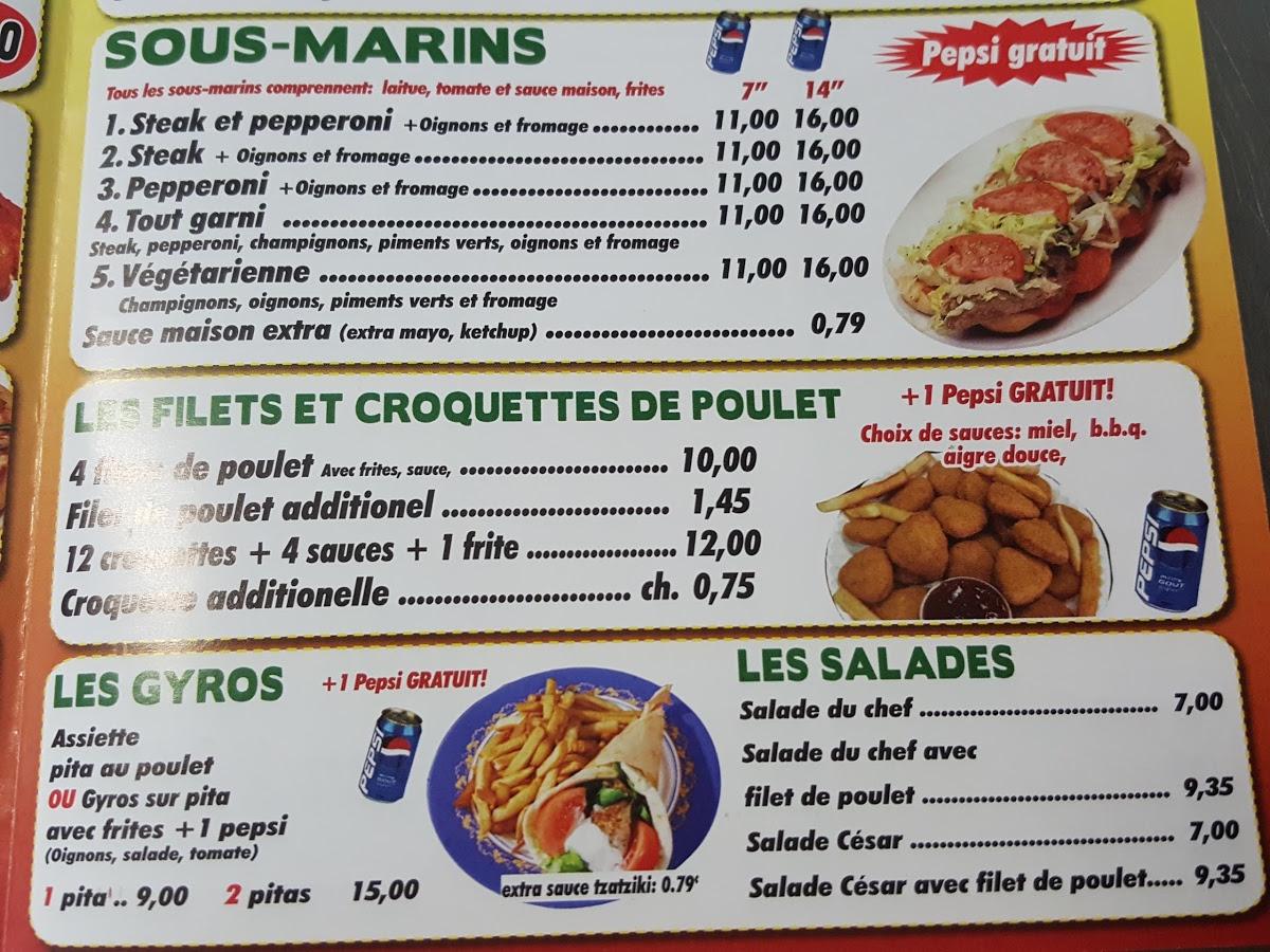 Menu at Pizza Maison - Laval pizzeria, Laval