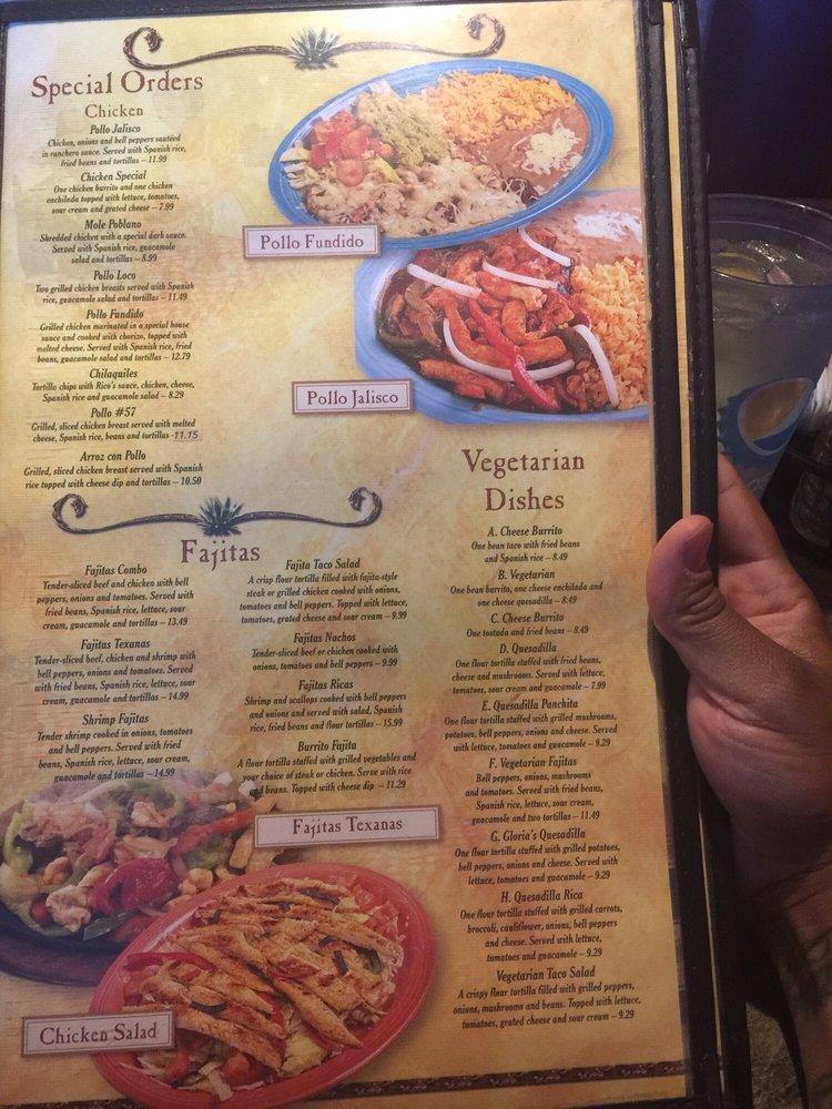 Menu at Rico's Mexican Grill restaurant, Mechanicsville, Brashier Blvd