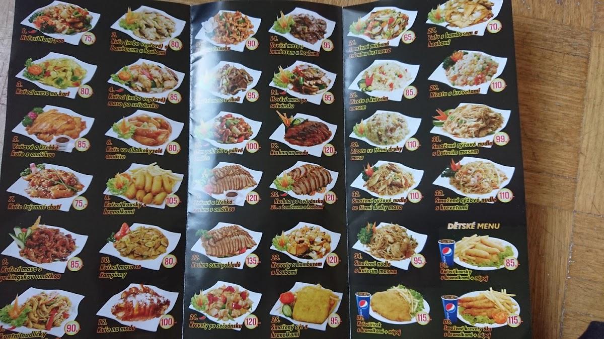 Menu at Palác Food restaurant, Rakovnik