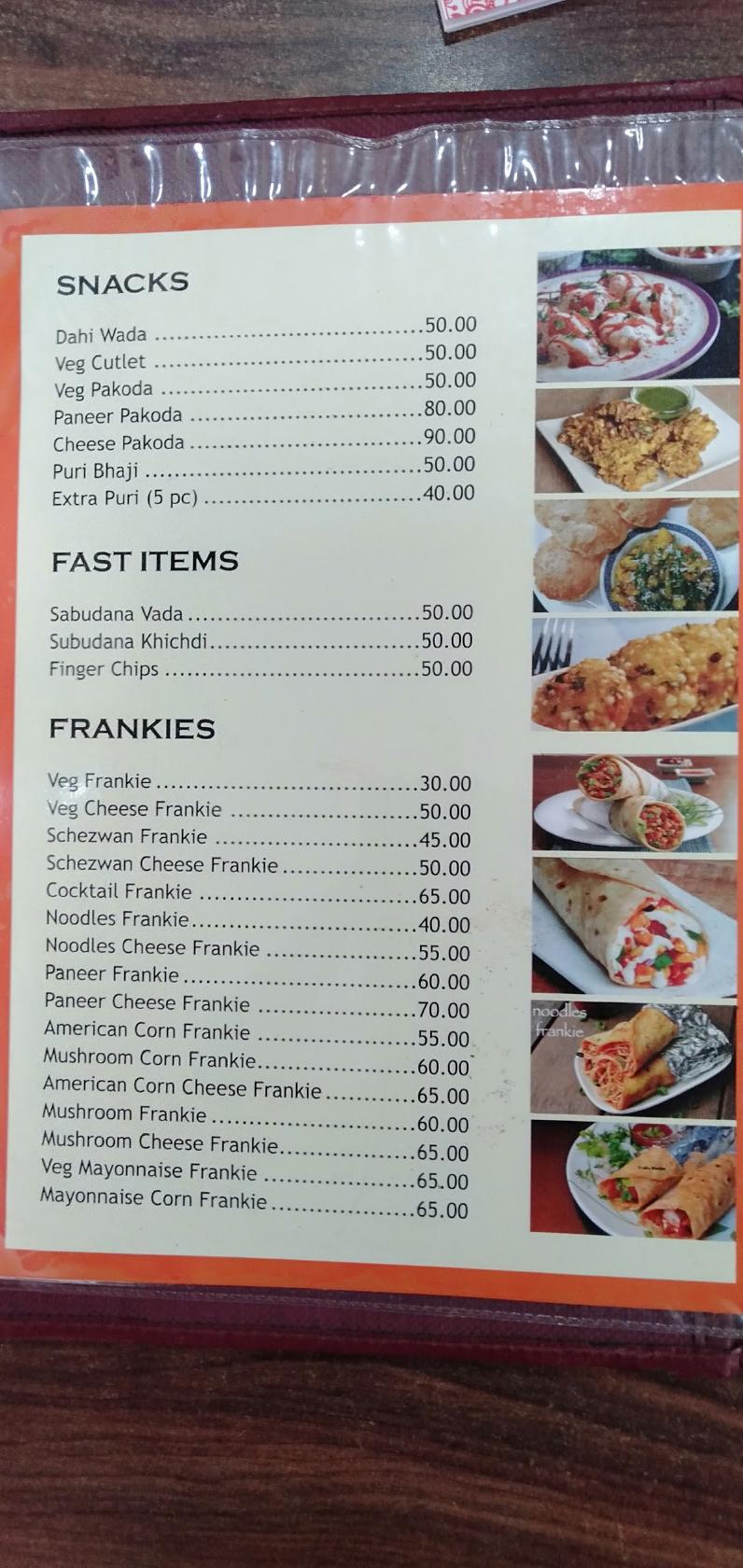 Menu at Shiv Sagar Fast Food, Thane