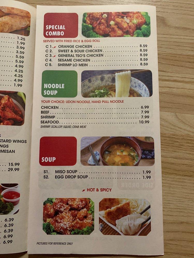 Menu at Yoshi Express restaurant, Augusta, Windsor Spring Rd suite 12
