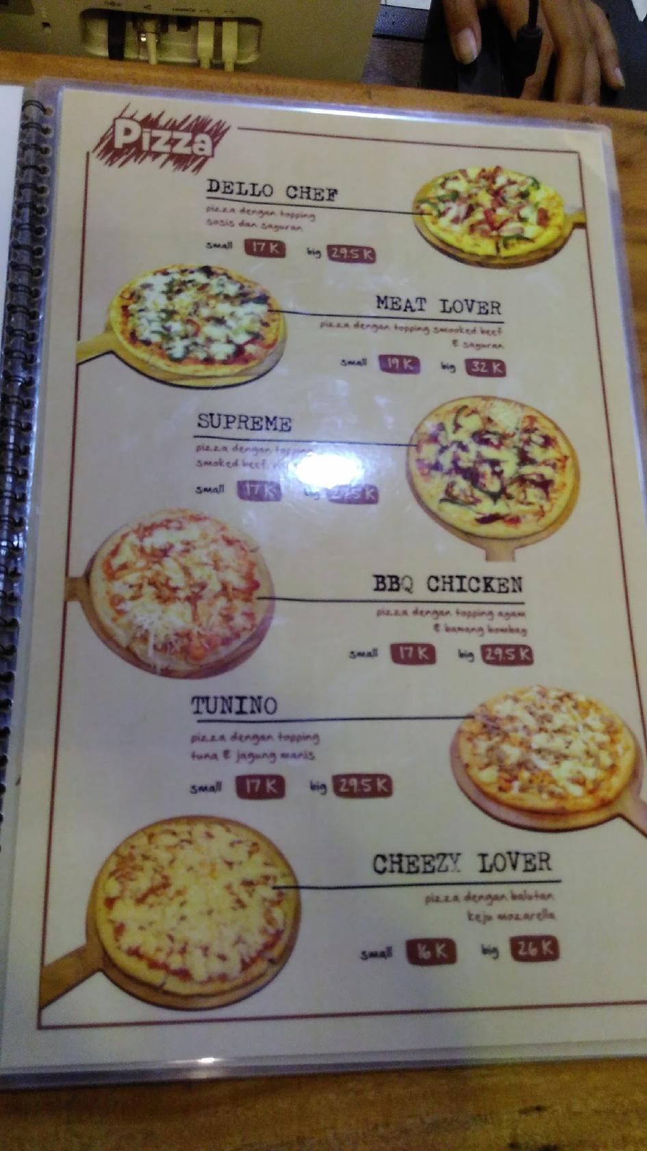 Menu at Happy Pizza restaurant, Gedangsewu
