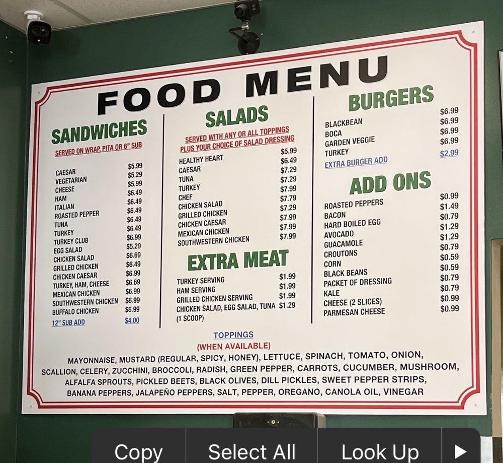 Menu at Power Smoothie pub & bar, Pembroke Pines, 10052 Pines Blvd