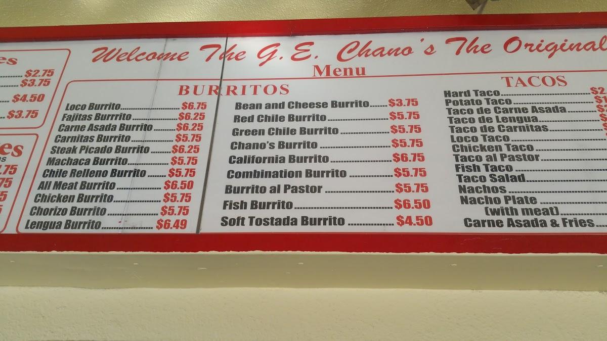 Carta de Los Tres Cochinitos Restaurant, Los Angeles, N Main St