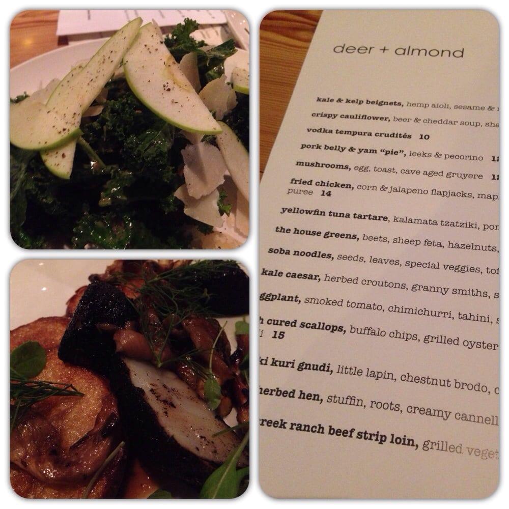 Menu at Deer + Almond pub & bar, Winnipeg