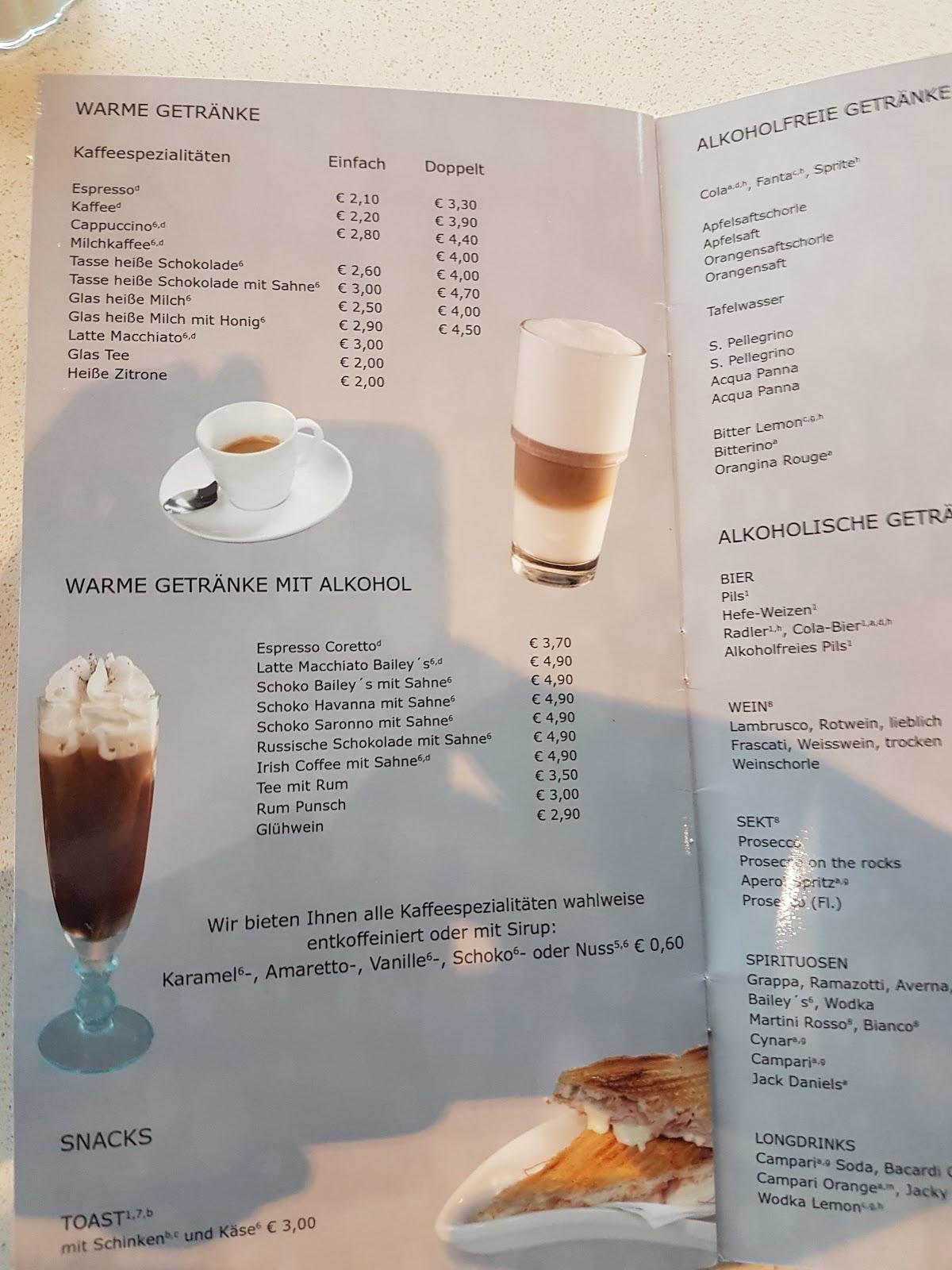 Speisekarte von Eis Leone Ilvesheim cafe, Ilvesheim