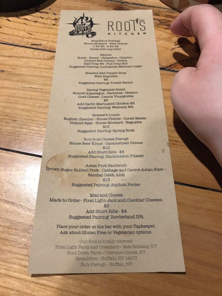 Menu at Fat Bob's at 42 North restaurant, East Aurora