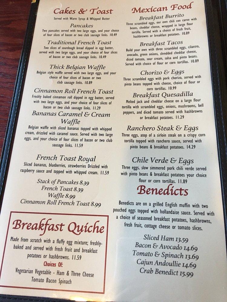 Menu at Highway House Restaurant, Jackson