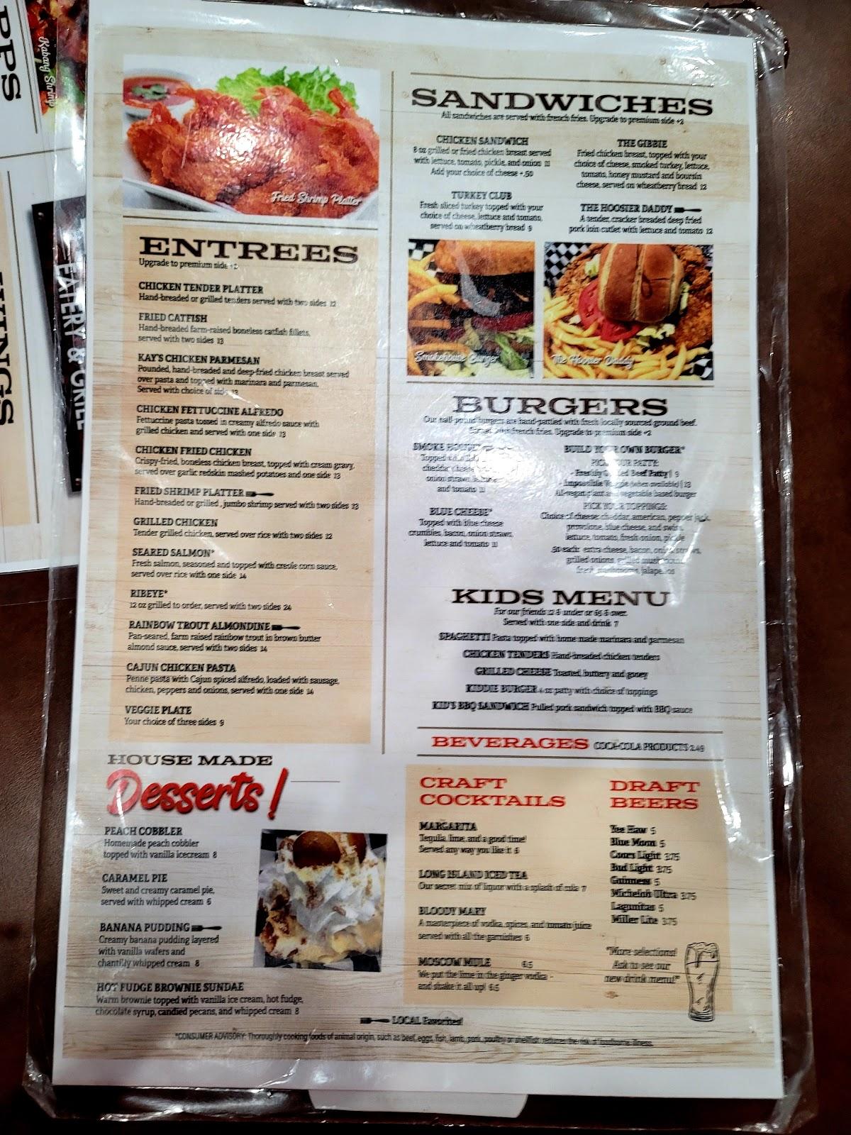 Menu at Local Eatery and Grill pub & bar, Sevierville