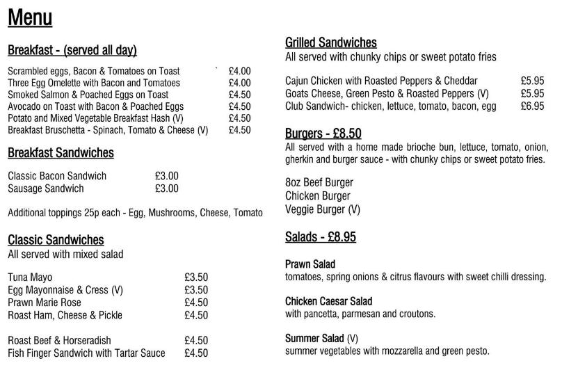 Menu at The Hidden Kitchen restaurant, Bradford