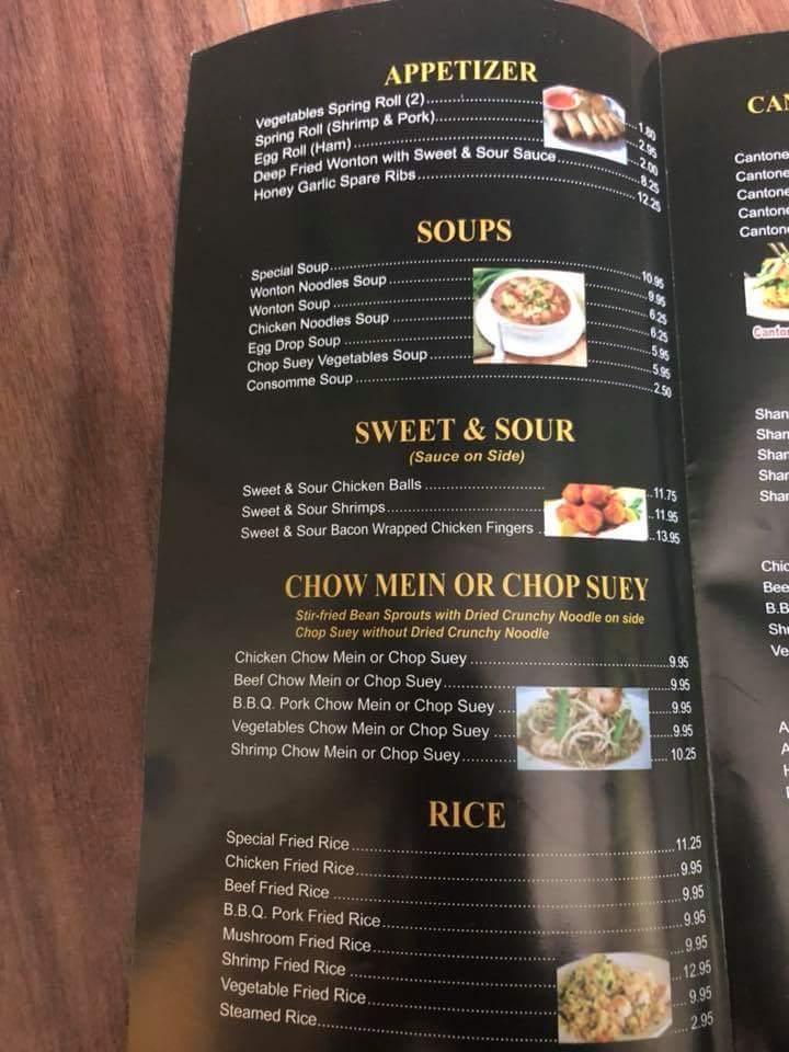 Menu at 21 Chopstix restaurant, Tiverton