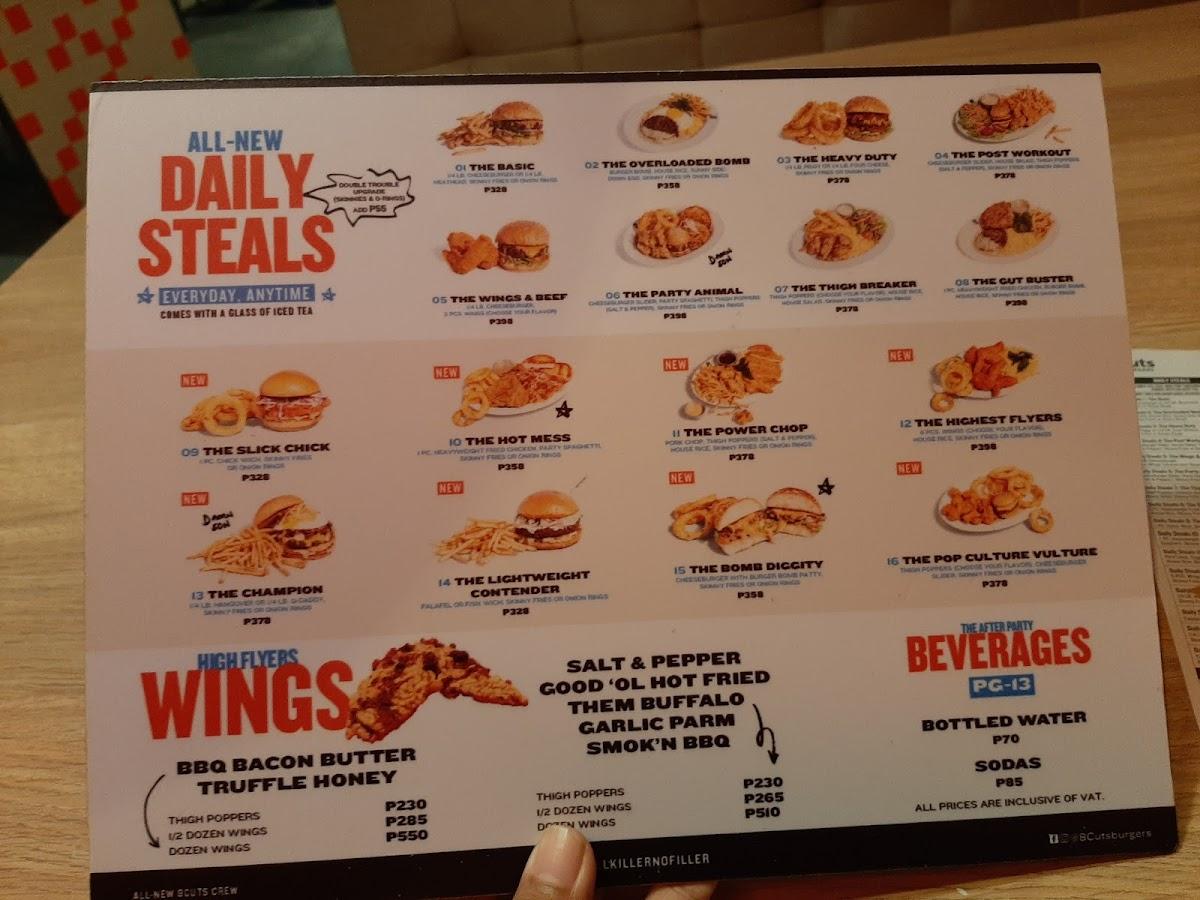 Menu at 8 Cuts Burger Blends restaurant, Taguig, 26th Serendra