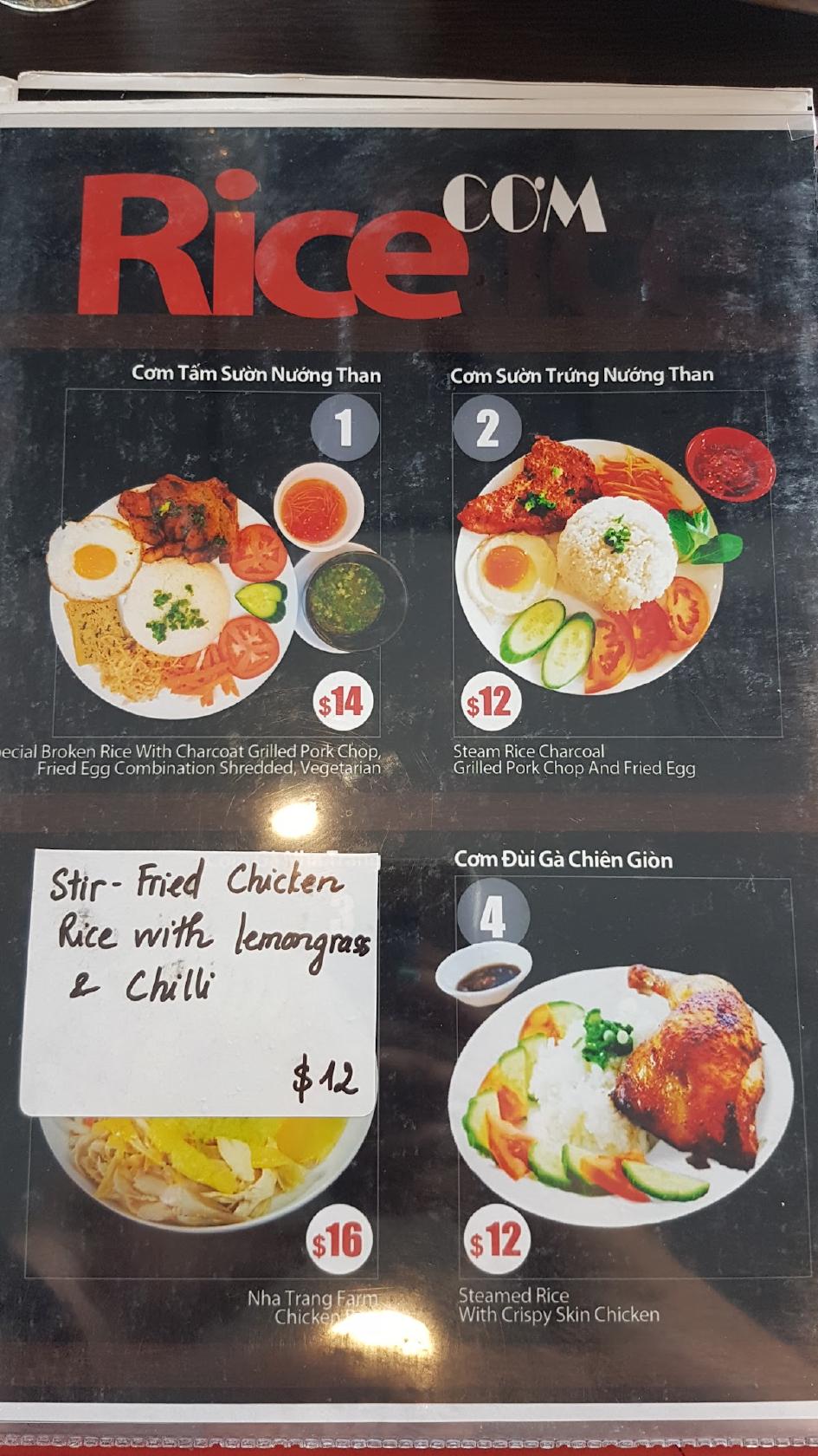 Menu at Pho Ngon Keysborough restaurant, Keysborough
