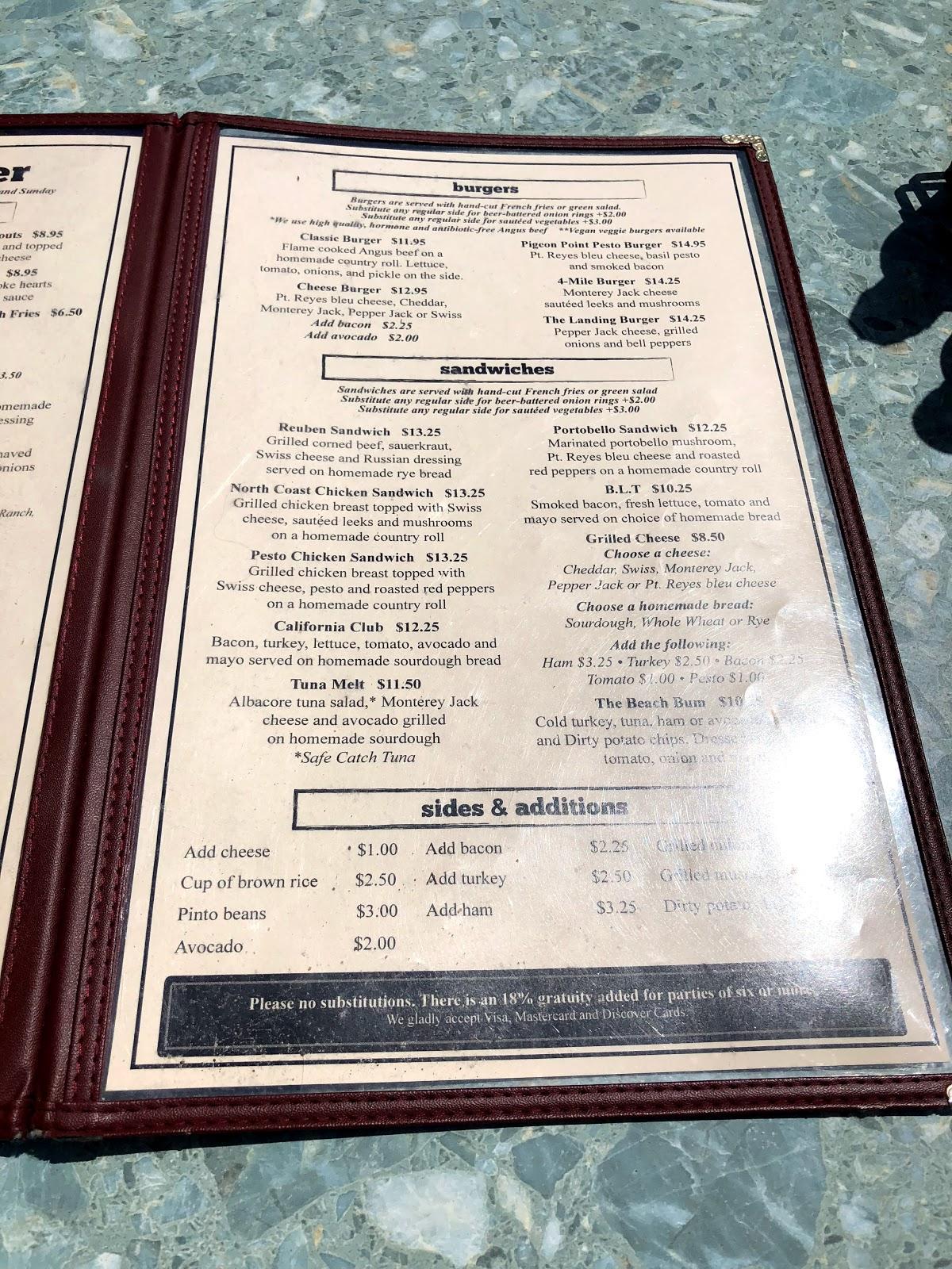 Menu at Whale City Bakery, Davenport