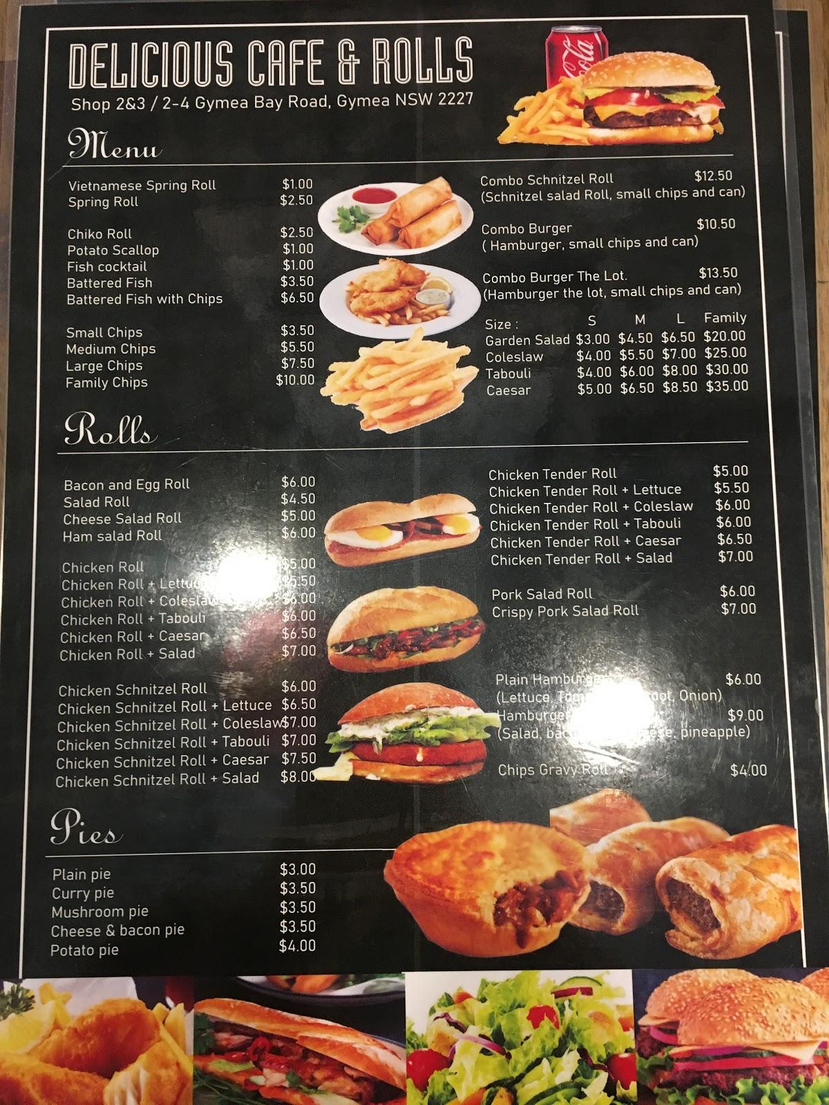 Menu at Vietnamese Delicious Cafe and Rolls, Gymea