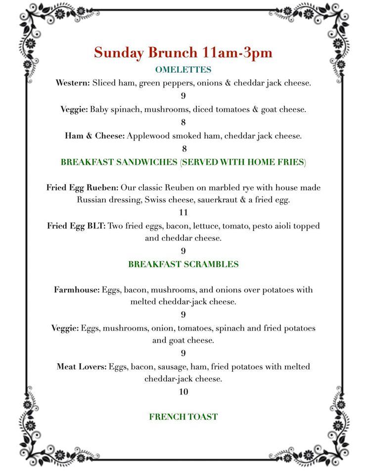 Menu at SamB's Restaurant, Bowling Green, 163 S Main St