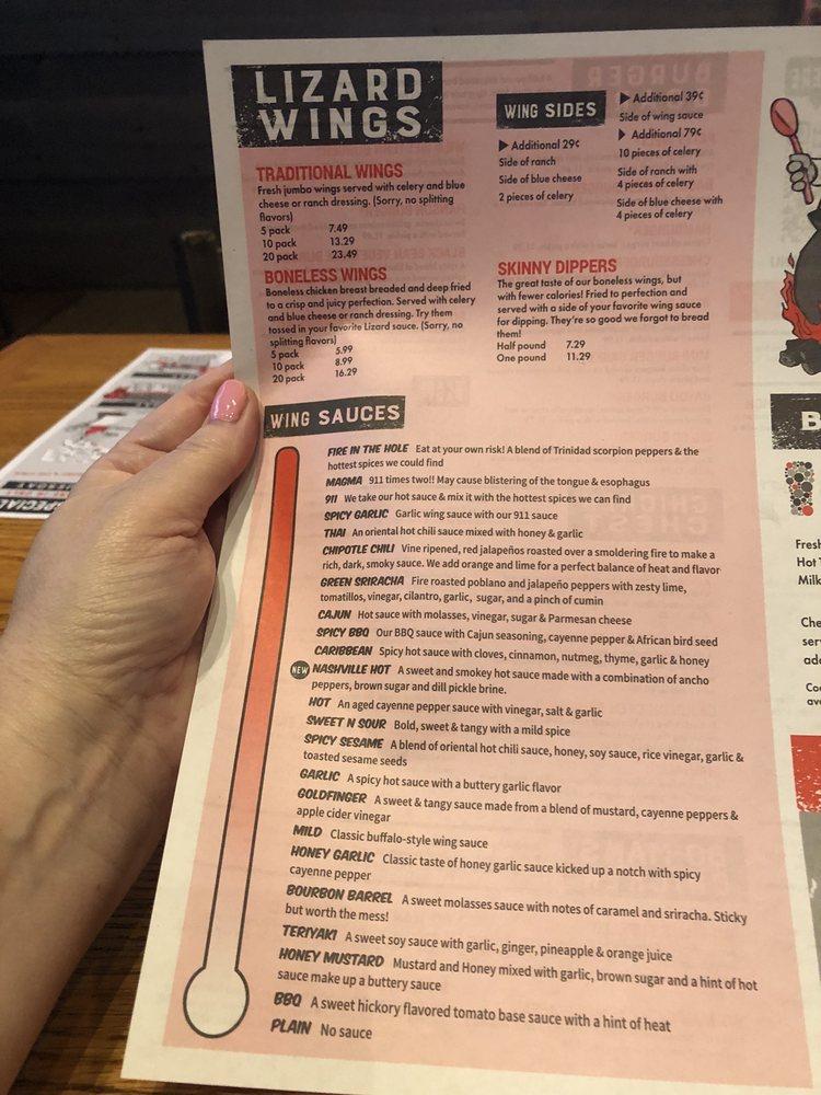 Menu at Winking Lizard Canton (Fulton Dr) pub & bar, Canton