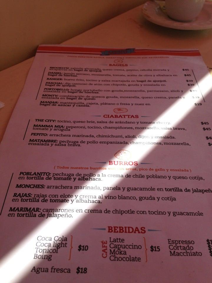 Menu at Brick Lane Truck restaurant, Guadalajara