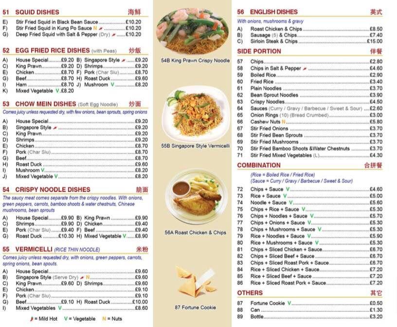 Menu at Magic Wok Chinese Takeaway fast food, Thirsk
