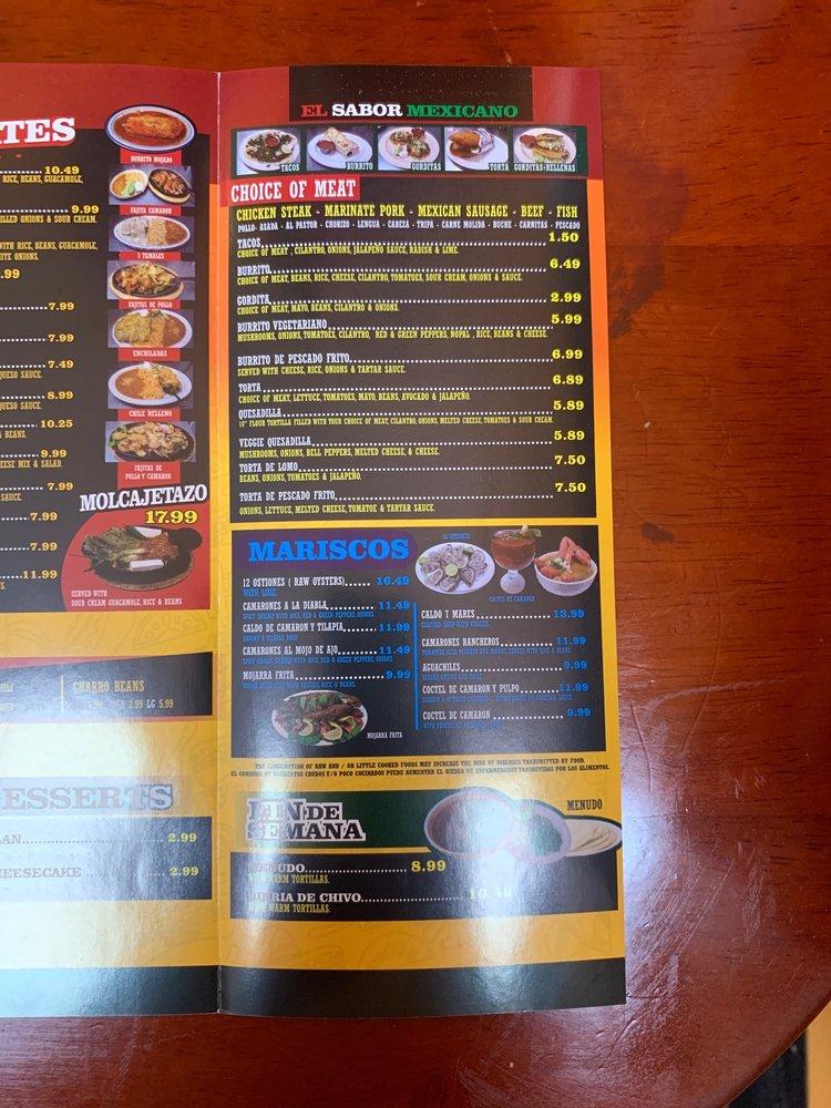 Menu at Los Primos restaurant, Tulsa, N Sheridan Rd
